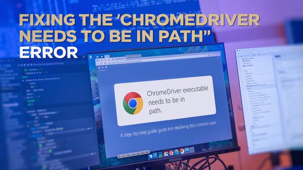 'chromedriver' Executable Needs To Be In Path. (Resolved)